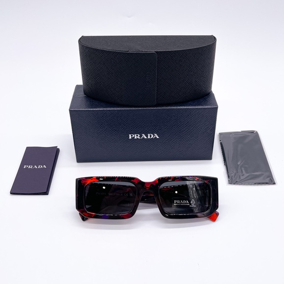 Prada | Accessories | New Prada Pr6ysf 06v5s0 Unisex Square Sunglasses ...